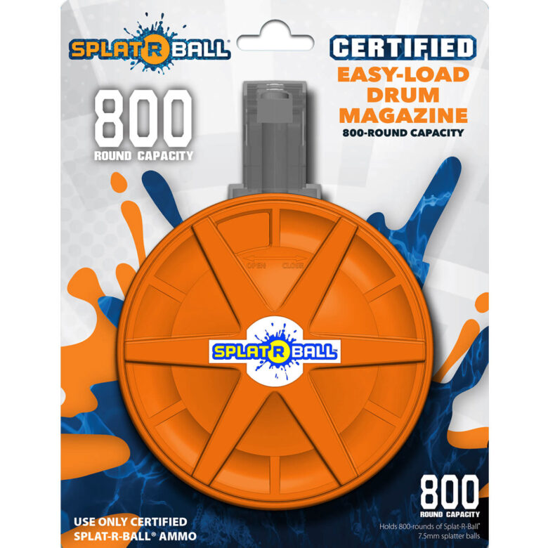 Water Blaster Drum Magazine 800 Round- SplatRBall